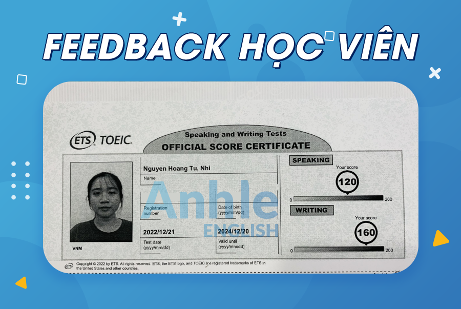 Bạn Tú Nhi | 280/400 Toeic