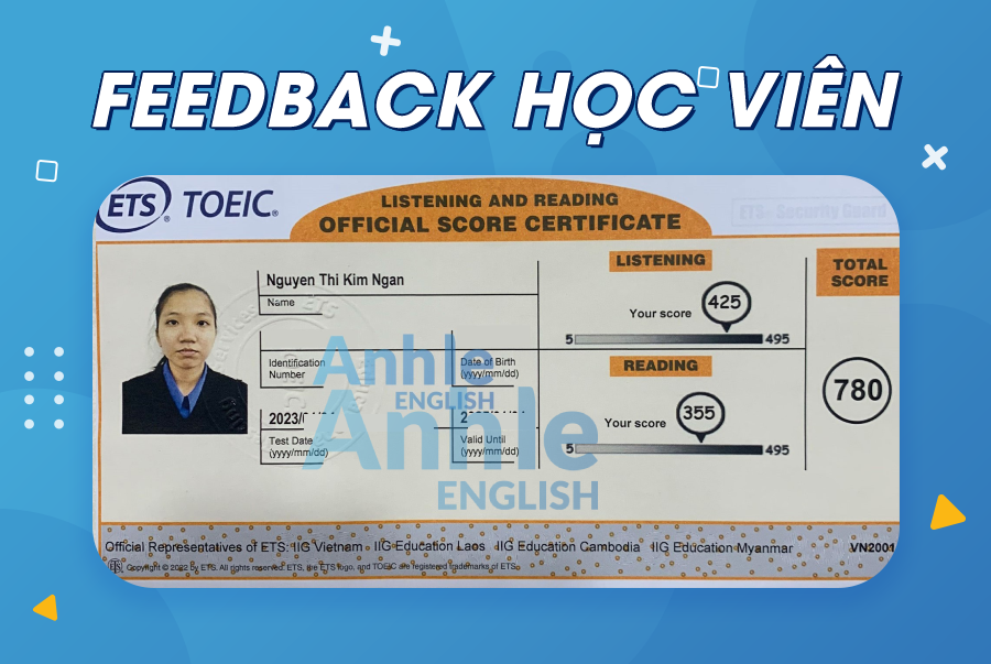 Bạn Kim Ngân | 780 Toeic