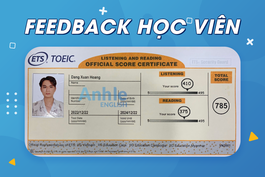Bạn Xuân Hoàng | 785 Toeic