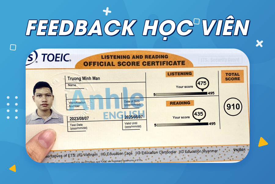 Bạn Minh Mẫn | 910 Toeic