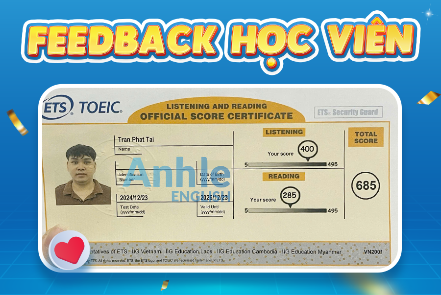 Bạn Phát Tài | 685 Toeic