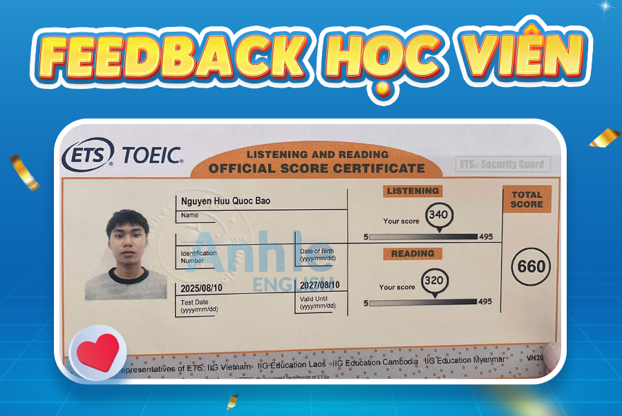Bạn Quốc Bảo | 660 Toeic
